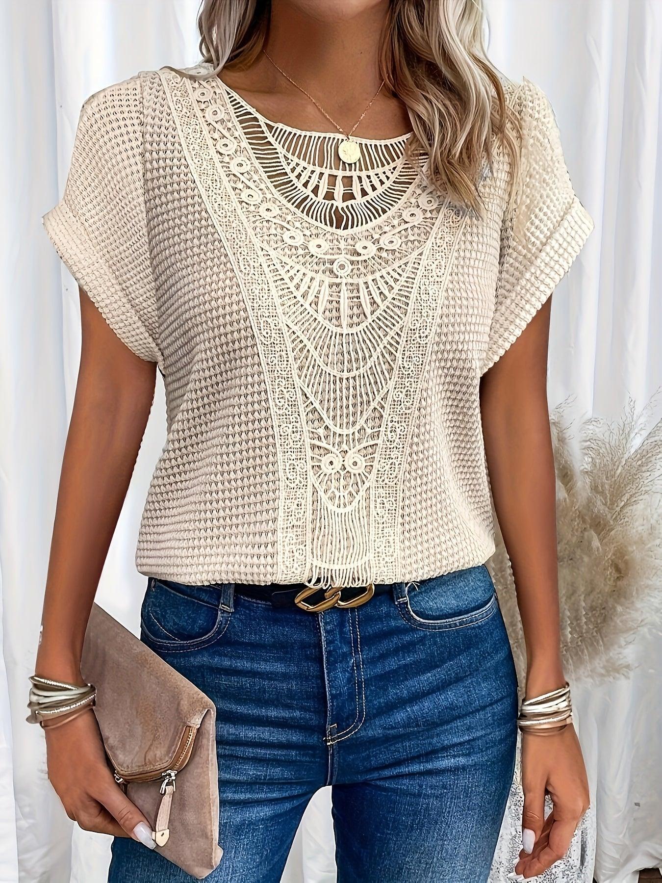 Lexi - Intricate Lace-Detail Top